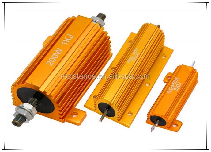 Rx24 Golden Aluminum House Wirewound Resistor 10 Ohm 100 Watt - Buy 100 ...