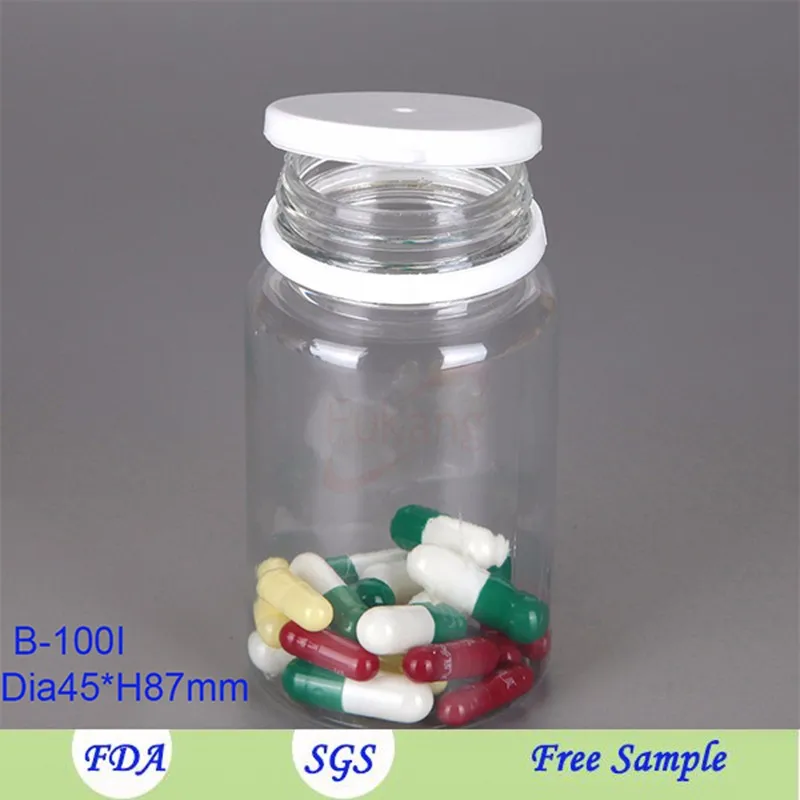 100cc Pet Plastic Packing Jars 100g Cheap Plastic Medical Container ...