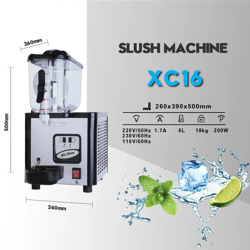 XC16 Mini Home Slurpee Slush Machine - Eco-Friendly & Durable