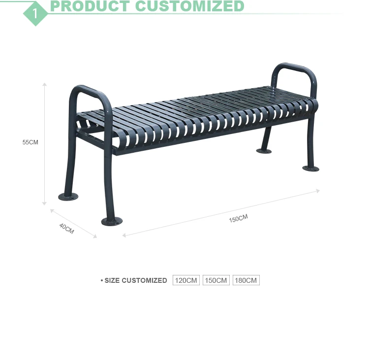 2018 Metal Frame Bus Stop Bench Outdoor Bench Seat - Buy Bus Stop Bench ...