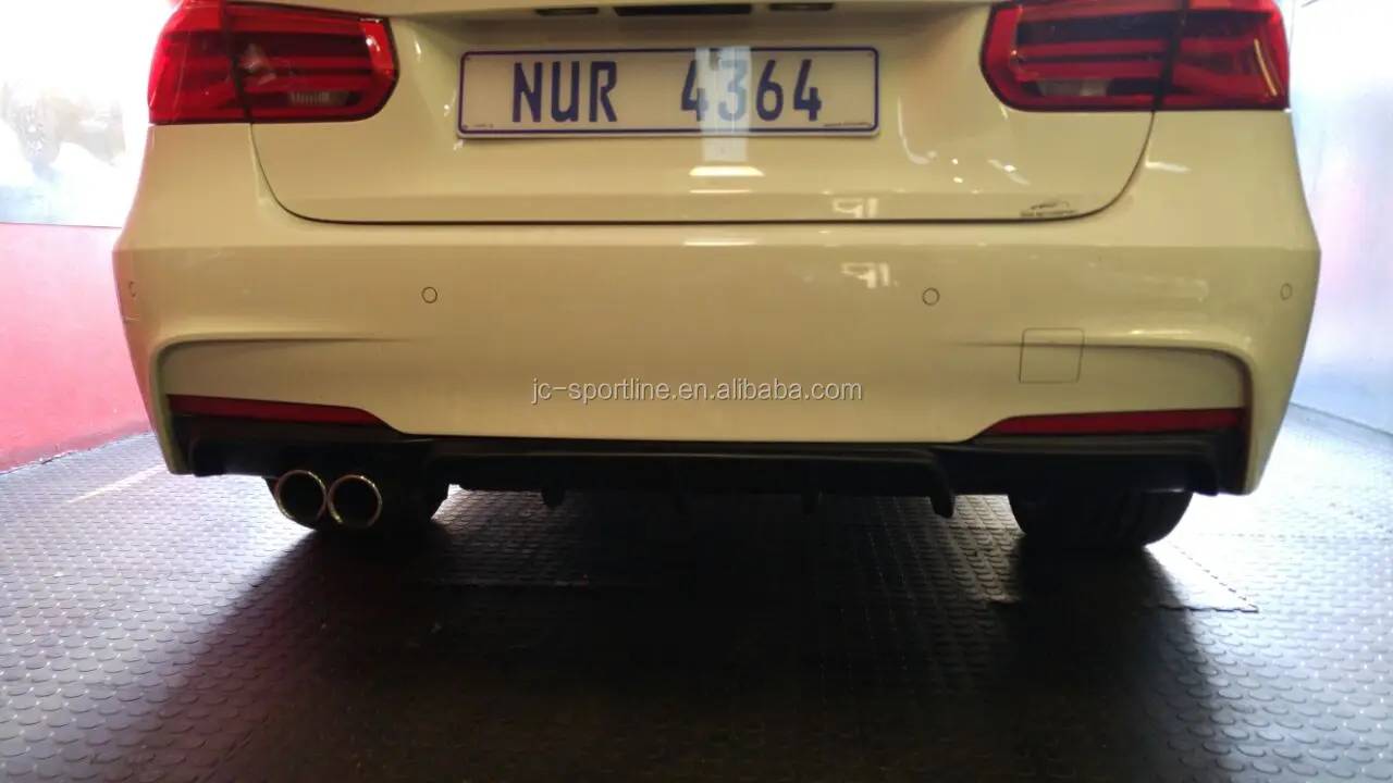 Carbon Fibre F30 Rear Diffuser For Bmw F30 320i 328i 330i M Sport Dual ...