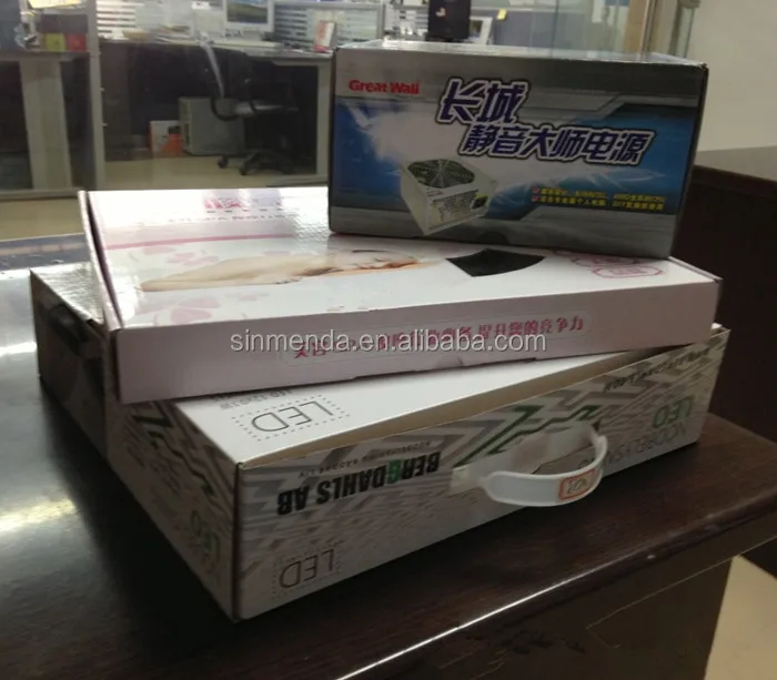 Custom Logo Hard Corrugated Cardboard Carrying Case Box