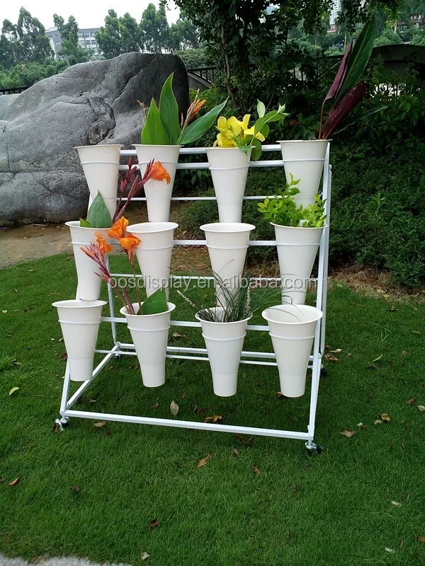 CHP Artifical Flower Display Stand - 12 Vase Floral Rack