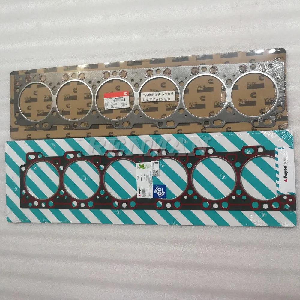Cummins 6ct 6c8.3 Engine Cylinder Head Gasket 3938267 3907682 3911342 ...