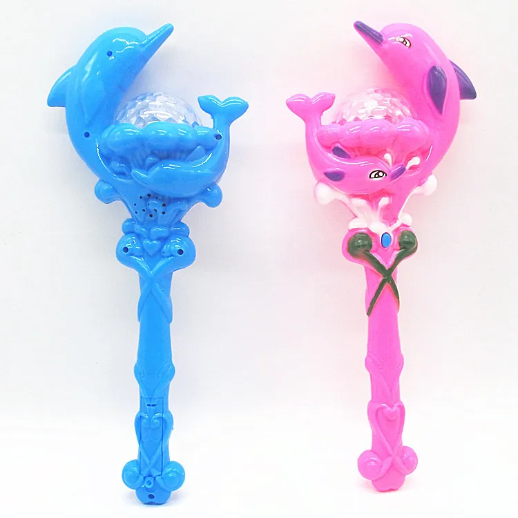 Flashing Colorful Music Dolphin Dance Magic Wand Luminous Colorful ...