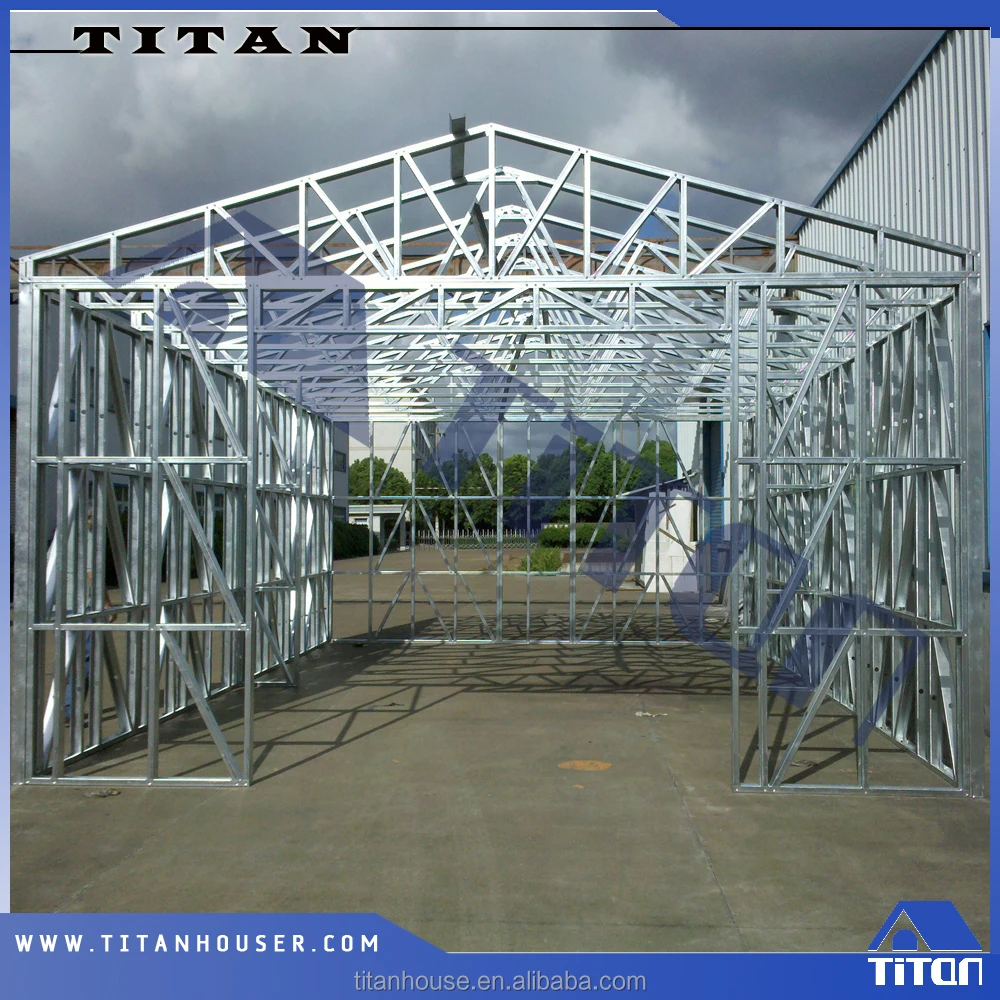 Pre-engineered Modular Galvanized Steel Frame For Farm Building - Buy ...