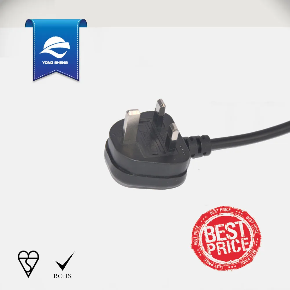 3pin Ac Power Cord With Uk Plug Bs Power Extension Cord With Fused Plug ...