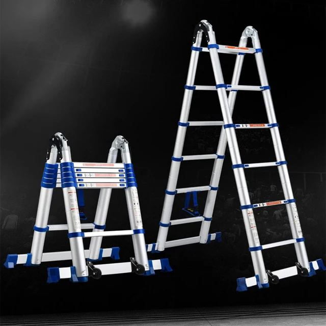 Aluminium Folding Scaffolding Platform Ladder with Wheels