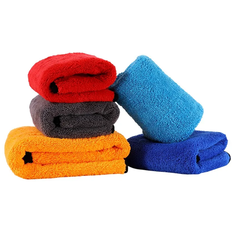 Soft Coral Fleece Car Drying Cloth - 1200 GSM Microfiber