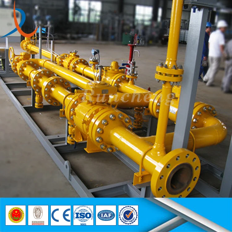 Oilfield Well Testing Natural Gas Flow Metering Skid / Gas Pressure ...