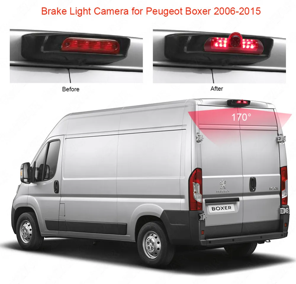 Car Brake Light Rear View Camera Camera For Fiat/peugeot Boxer/citroen ...