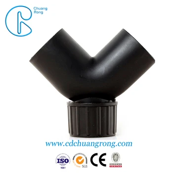 Hdpe Wye Tee 45 Deg Drainage Pipe Fitting - Buy Wye Tee,Tee Fitting ...