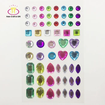 Wholesale Self Adhesive Colorful Acrylic Diamond Gem Crystal Rhinestone ...