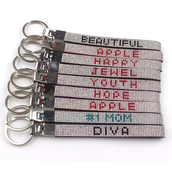 Personalized Rhinestone Key Chain,Name Keychain,Custom Keychain With ...