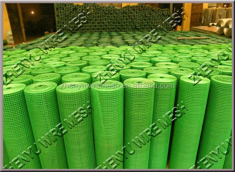 0.7/1.5mm Green/ Black Vinyl Coated Welded Wire Mesh 1x1 Inch Pvc ...