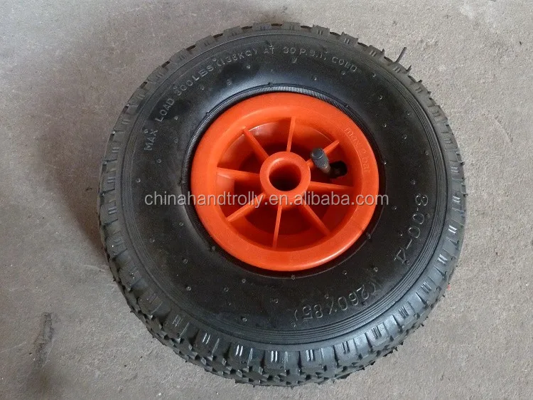 10 Inch Plastic Wheel 3.50-4 Rubber Wheel Used For Hand Push Cart For ...