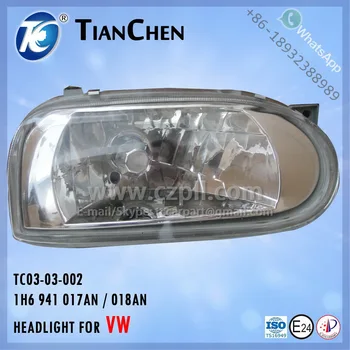 Headlight For Golf 3 / Headlamp For Vw Golf 1992 - 1997 Crystal 1h6 941 ...