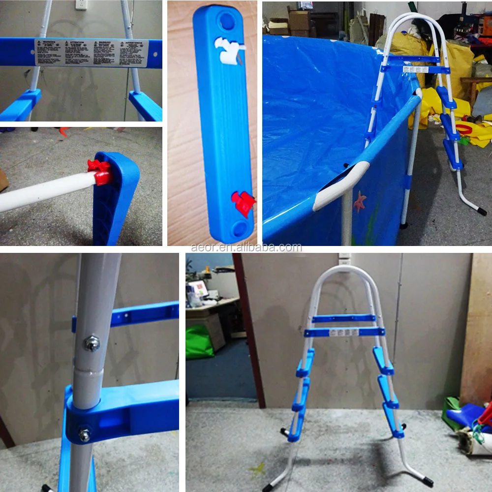 Metal Frame Swimming Pool,Stents Swimming Pool With Step Ladder For ...