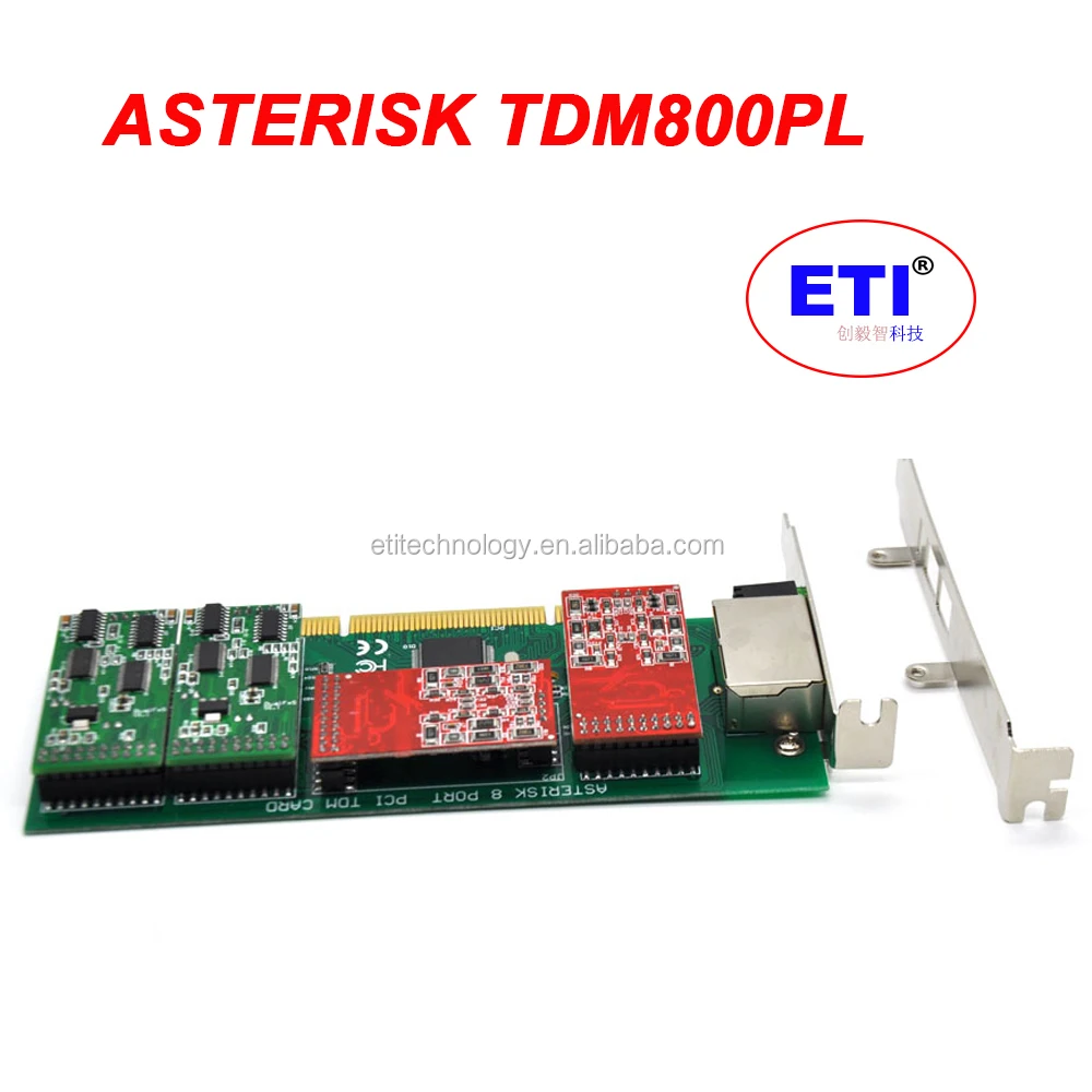 Asterisk Analog Card Tdm800pl 8 Fxs/fxo Module Pstn Voip For 2u Version ...