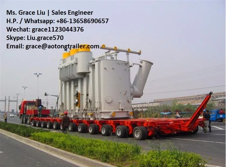 Multi-axle Hydraulic Modular Trailer / Low Bed Truck Trailers For Sale ...