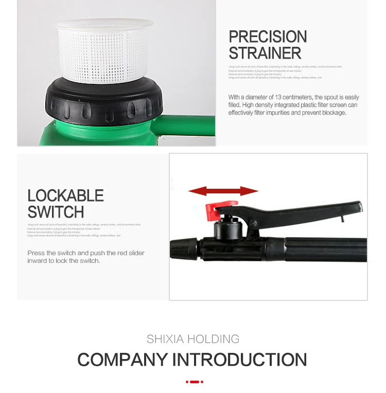Seesa 16L 18L Portable Knapsack Manual Pressurized Agricultural Spray ...