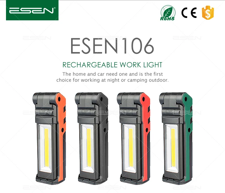 ESEN Handheld Work Light - Portable LED with 18650 Battery