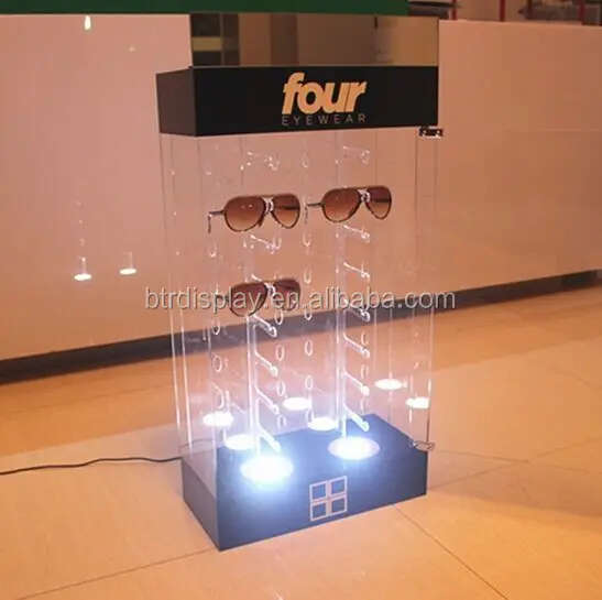 Countertop Acrylic Sunglass Display Case With Lock - Buy Acrylic ...