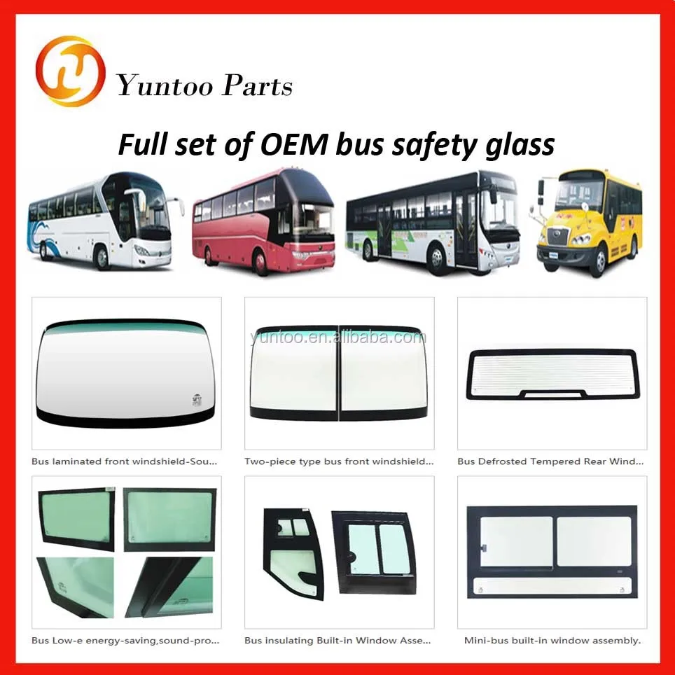 Vidrio De Parabrisas Trasero Templado Descongelado De Autobús Con ...