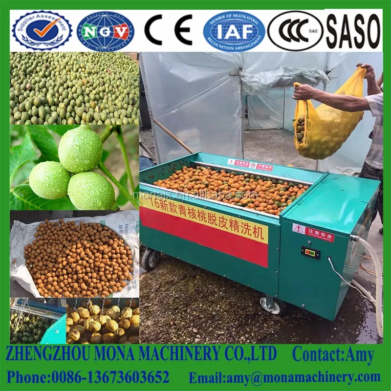 Walnut Peeling Machine/green Walnut Removing Skin Machine/fresh Walnut ...