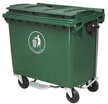 Hdpe Big Size Plastic Dustbin/waste Can/garbage Container 660l - Buy ...