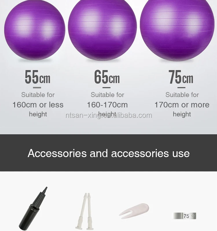 30 Cm 110 Cm 120 Cm Gym Ball Exercise Fitness Balls Yoga Ball - Buy 110 ...