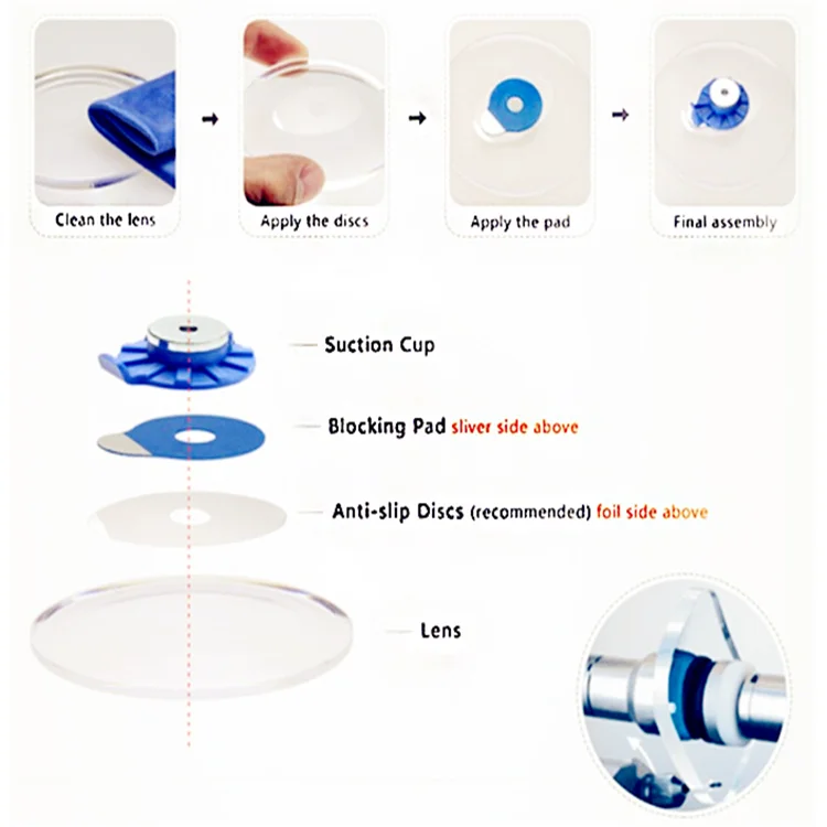 20mm Optical Lens Blocking Pads - Buy Polishing Eyeglass Pad,Optical ...