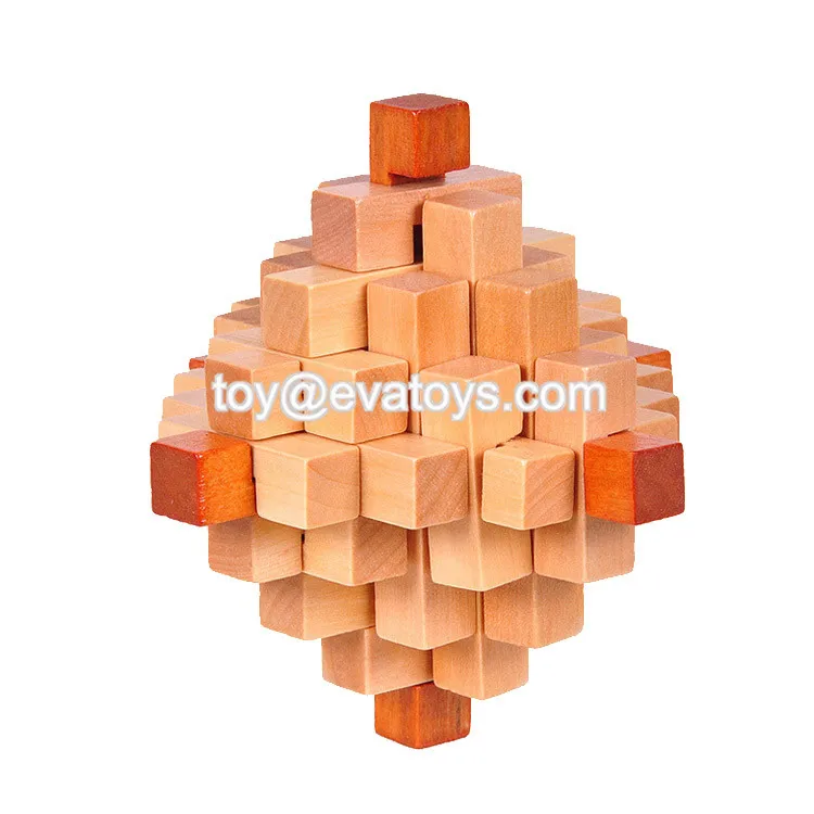 New Traditional Hottest Wooden 3d Luban Lock Puzzle For Kids Brain ...