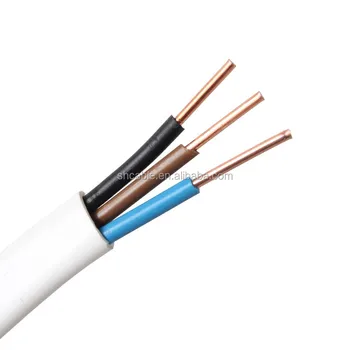Pvc Insulated Flexible Vvf Cable 3g 3core 1.5mm2 2.5mm2 - Buy 3core 2 ...
