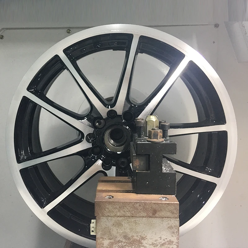 Auto Feeding Fiber Cnc Wheel Lathe Milling Cutting Machine Alloy Wheels ...