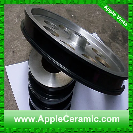 Large Aluminum Idler Pulley with Ceramic Coating for Wire Cable Drawing
