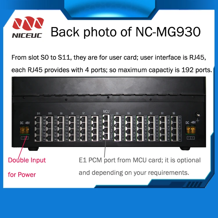 FXO to FXS Converter Voip Gateway - Support SIP & E1 MG930