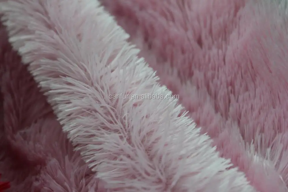 100% Polyester Knitted Plush Toy Fabric With Long Pile Faux Fur - Buy ...