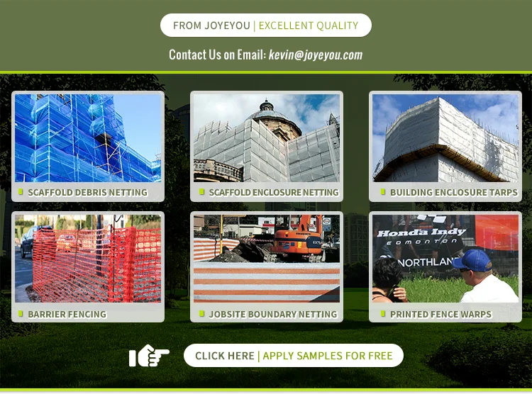 Hdpe Heavy Industrial Orange Scaffold Dust Debris Protection Safety ...