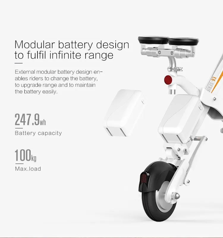 Airwheel E6 36v 300w Lithium Battery Cheap Easy Riding Folding Mini ...