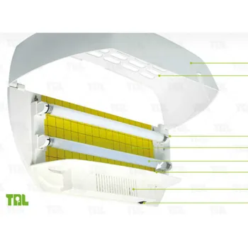 Blue Light Uv Lamp Insect Killer With Glue Trap Kill Pest Mosquito Fly ...