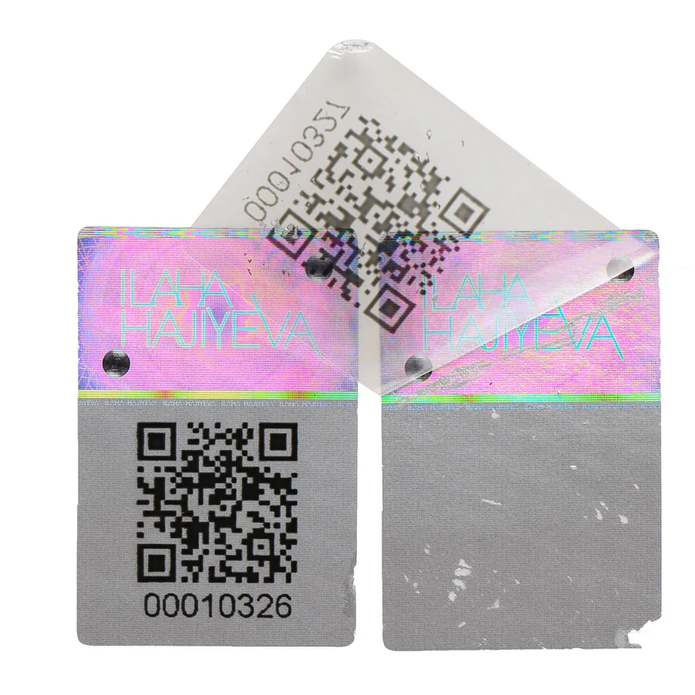 사용자 정의 한 시간 사용 보안 3d 홀로그램 인쇄 Qr 코드 라벨 스티커 Buy 홀로그램 스티커 Qr 코드 라벨 스티커