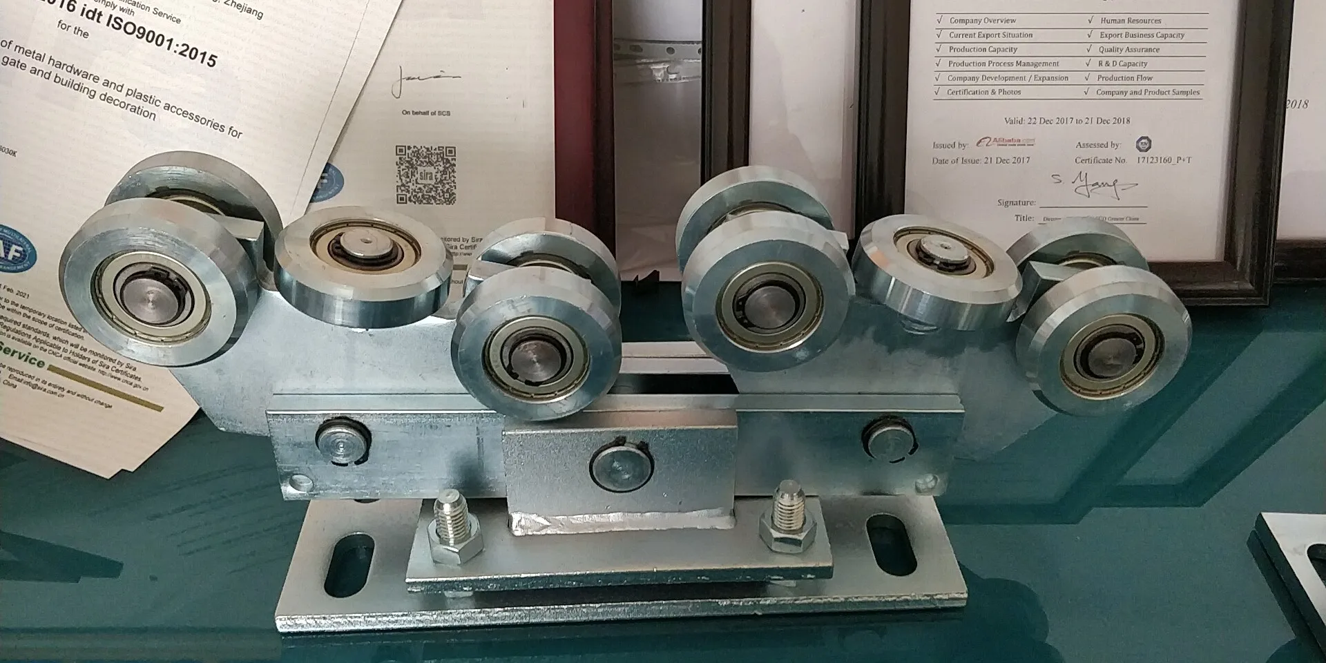 Heavy Duty Zinc Cantilever Gate Carriage Wheels for Sliding Gates