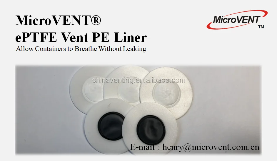 Packaging Vents Hdpe Bottle Airflow Waterproof Pe Cap Liner Vent Seal ...