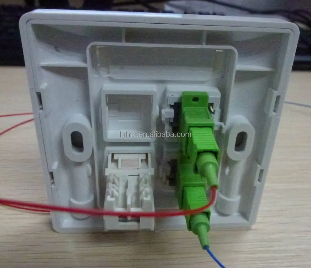 Fiber Optic Wall Outlet 4 Ports - Buy Fiber Wall Plate,Fiber Faceplate ...