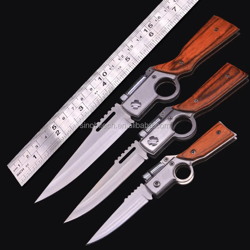 2017 New Arrival Gun Shaped Pocket Knife Camping Outdoor Folding Knife ...