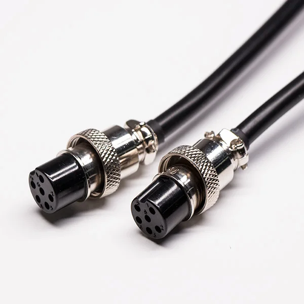 GX16-6 Pin Female Head Aviation Plug Connector Electrical Cable 2M