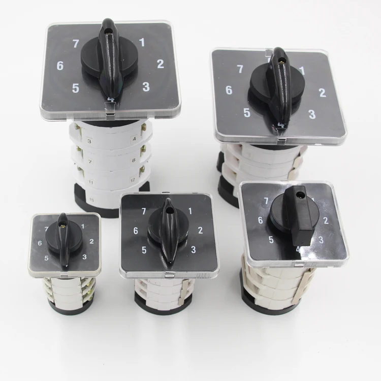 Lw31 Series 32a Rotary Cam Switch 4 Pole 7 Position Rotary Changeover ...