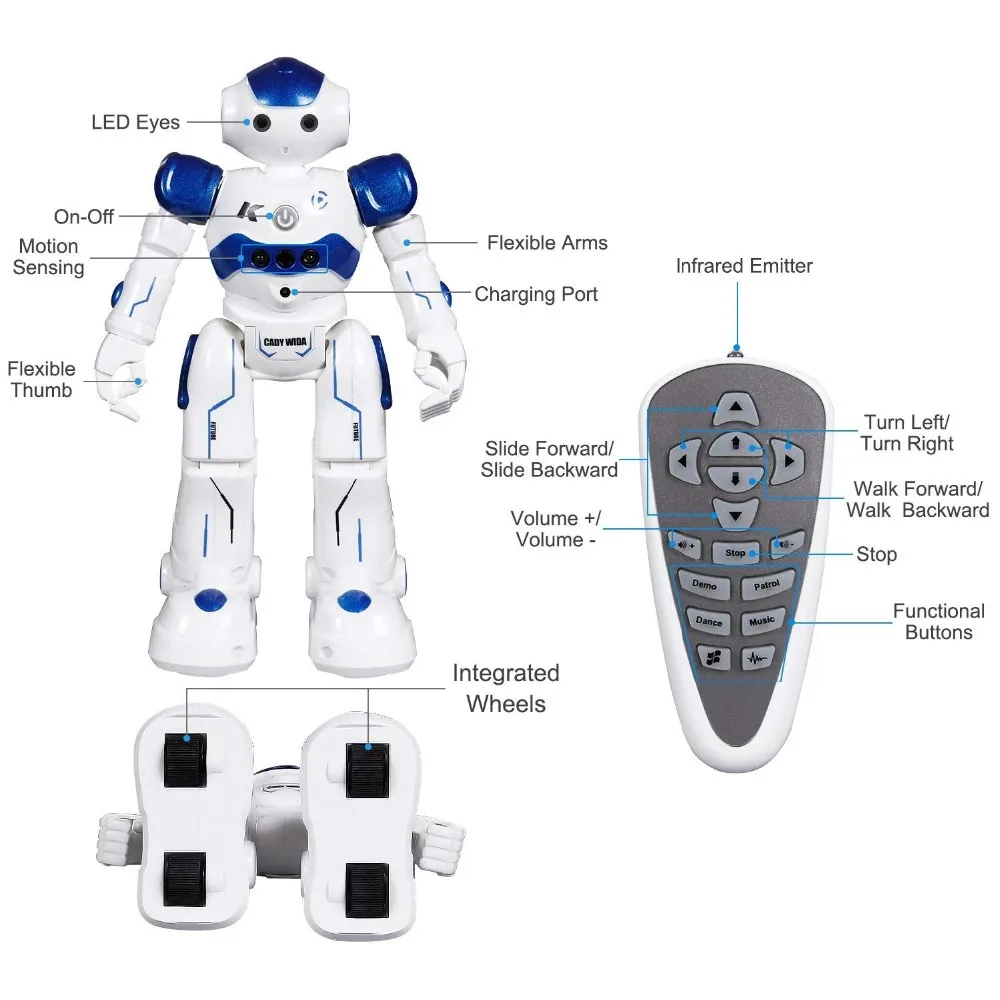 Interactive Smart RC AI Robot Toy - Fun & Education
