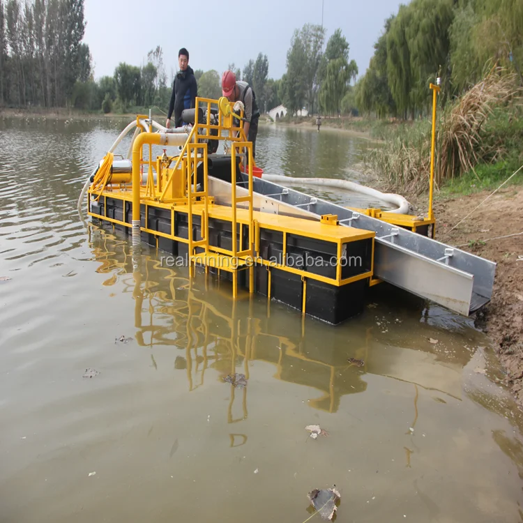 China Power Jet Dredge Mini Draga Para Ouro gold Mining Carpet Yacht ...